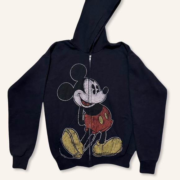 Disney | Tops | Disney Mickey Mouse Zipup Hoodie | Poshmark